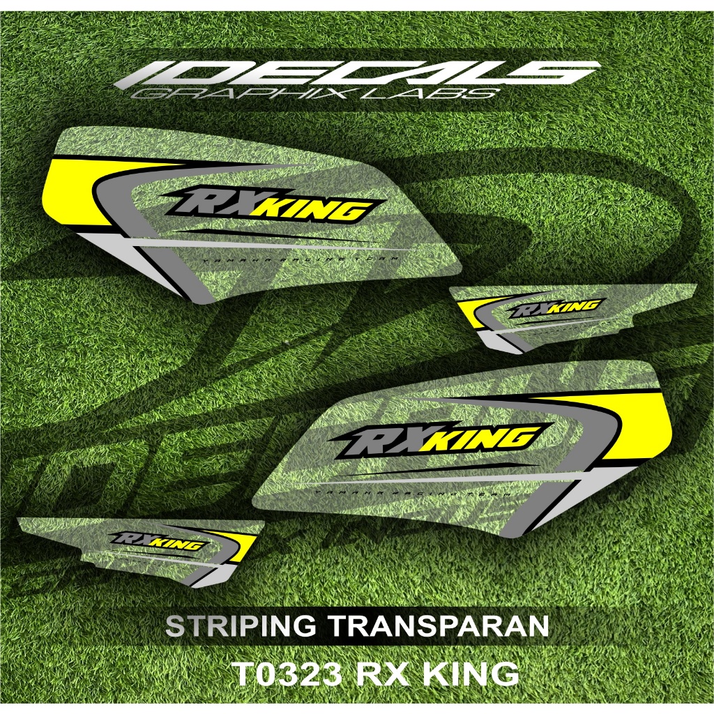 t0323 sticker striping transparan motor rx king keren garis racing ...