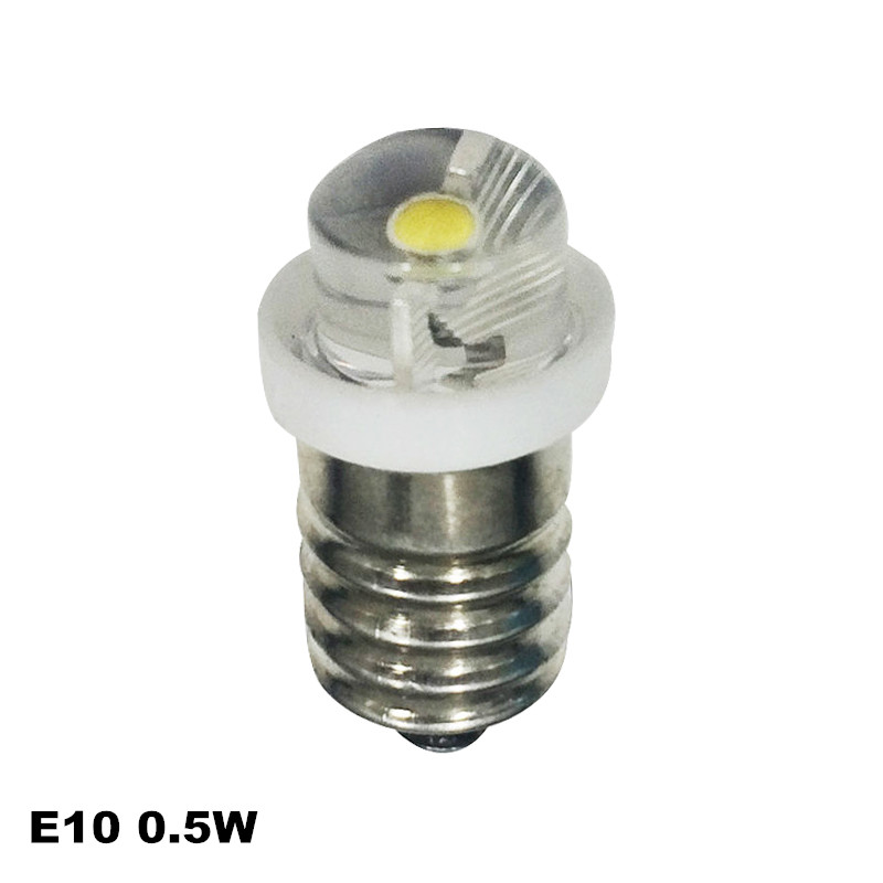 【TopazTrove】2PCS/LOT P13.5S PR2 E10 0.5W LED For Focus Flashlight ...
