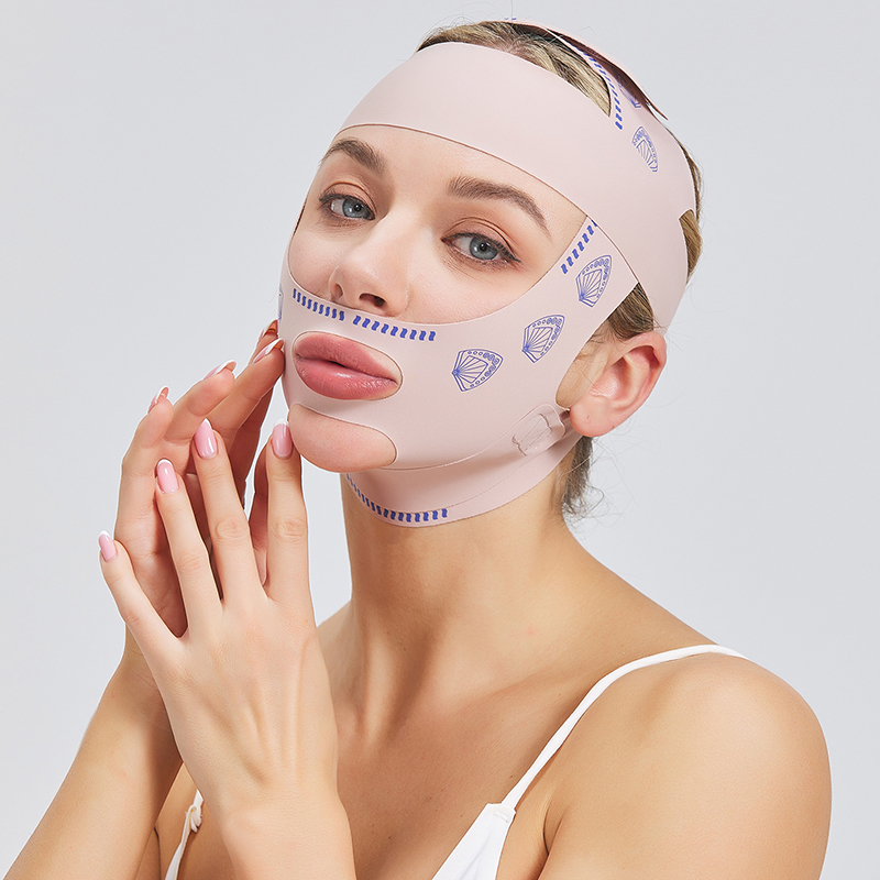 Women Chin Cheek Face Slimming Bandage Lift Up Belt Bilayer V Line Face ...
