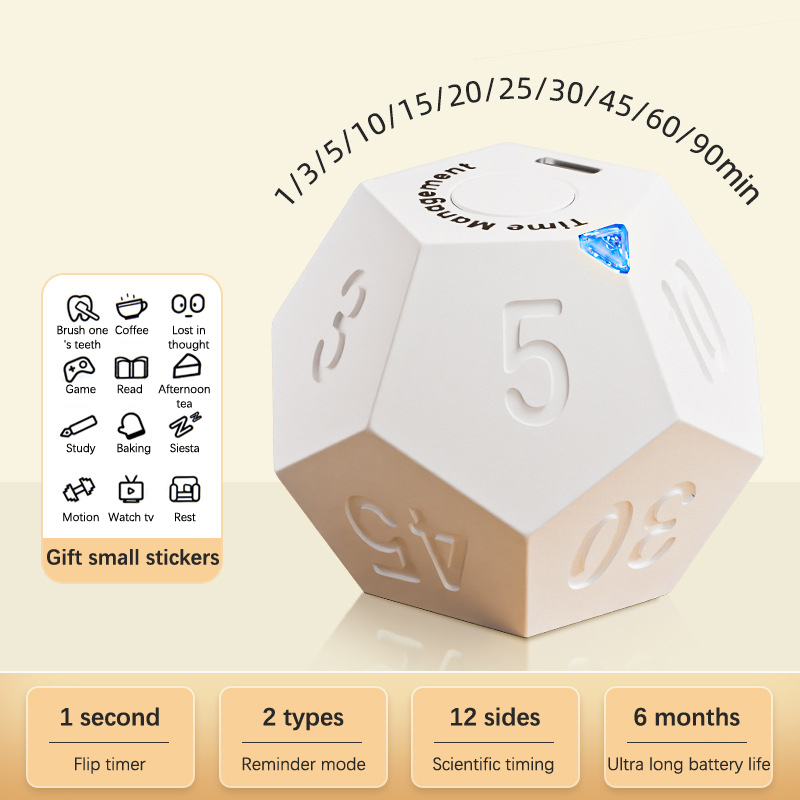 Cube Timer Digital Kitchen Timers Flipping Switching Timing Manager ...