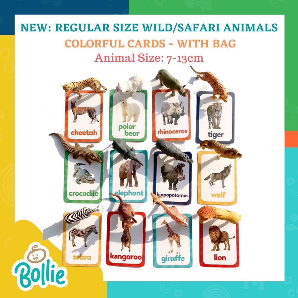 Bollie Baby Miniature Animal Match Cards (Flash Card Educational ...
