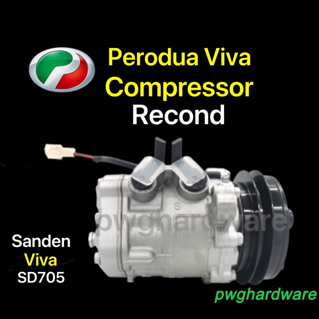 Recond Perodua Viva Air Cond Compressor / SANDEN Viva / Kompressor ...