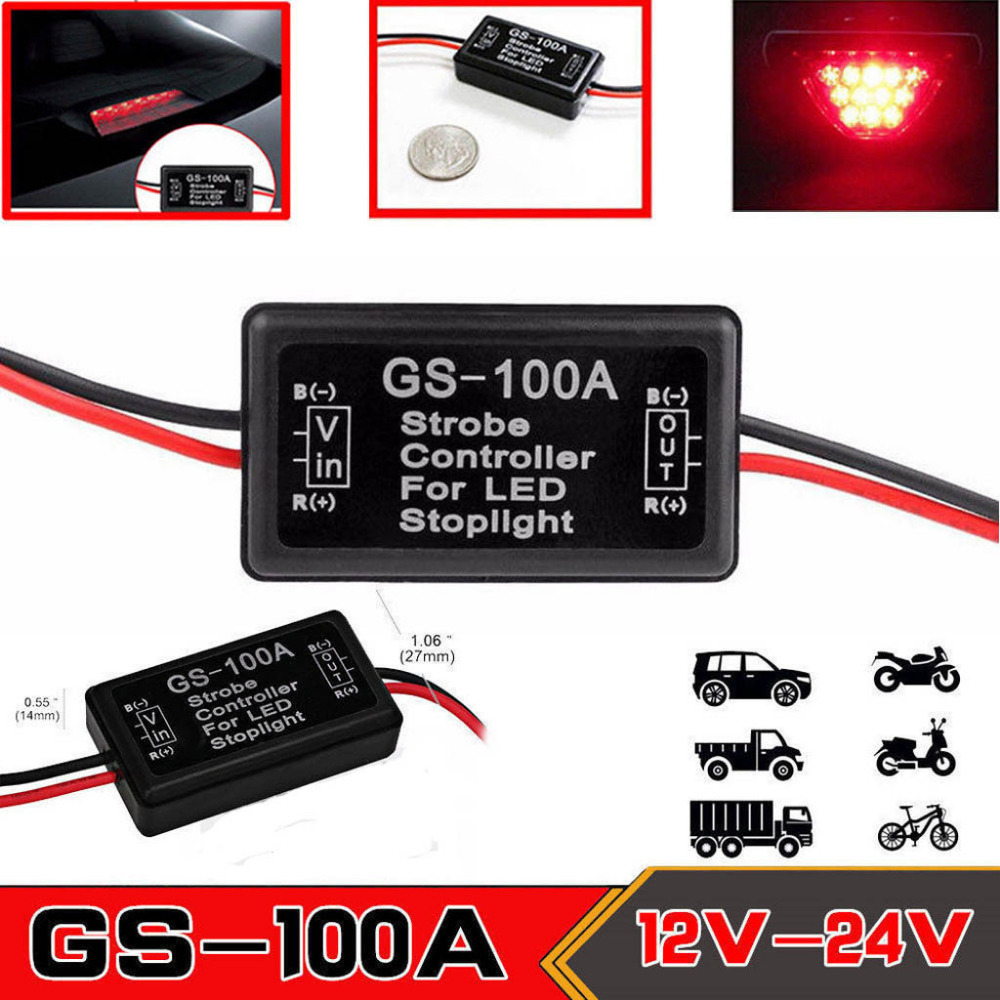 24v Light S Car Vehicle Flash Controller Strobe-GS100A100B Flash ...