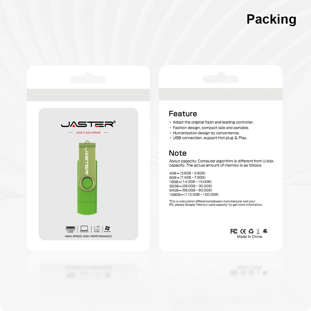 【Must-have】 JASTER Micro usb interface 2.0 OTG flash drive PC 4GB 8GB ...