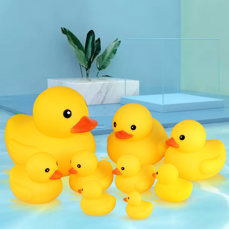 Baby Bath Toys Cute Duck Baby Gift Bathroom Rubber Large Yellow Duck ...
