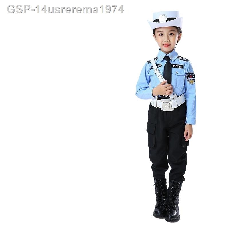 Children's police uniforms little officer girls' full set of toys role ...