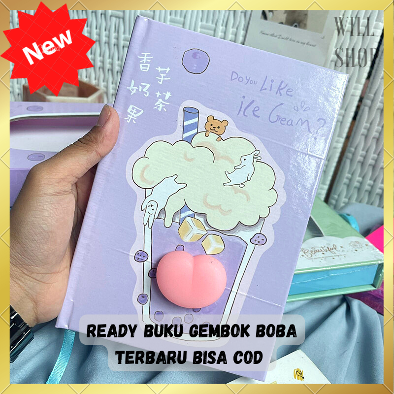 BUKU DIARY HARIAN GEMBOK DENGAN KODE RAHASIA GAMBAR MINUMAN ICE CREAM ...