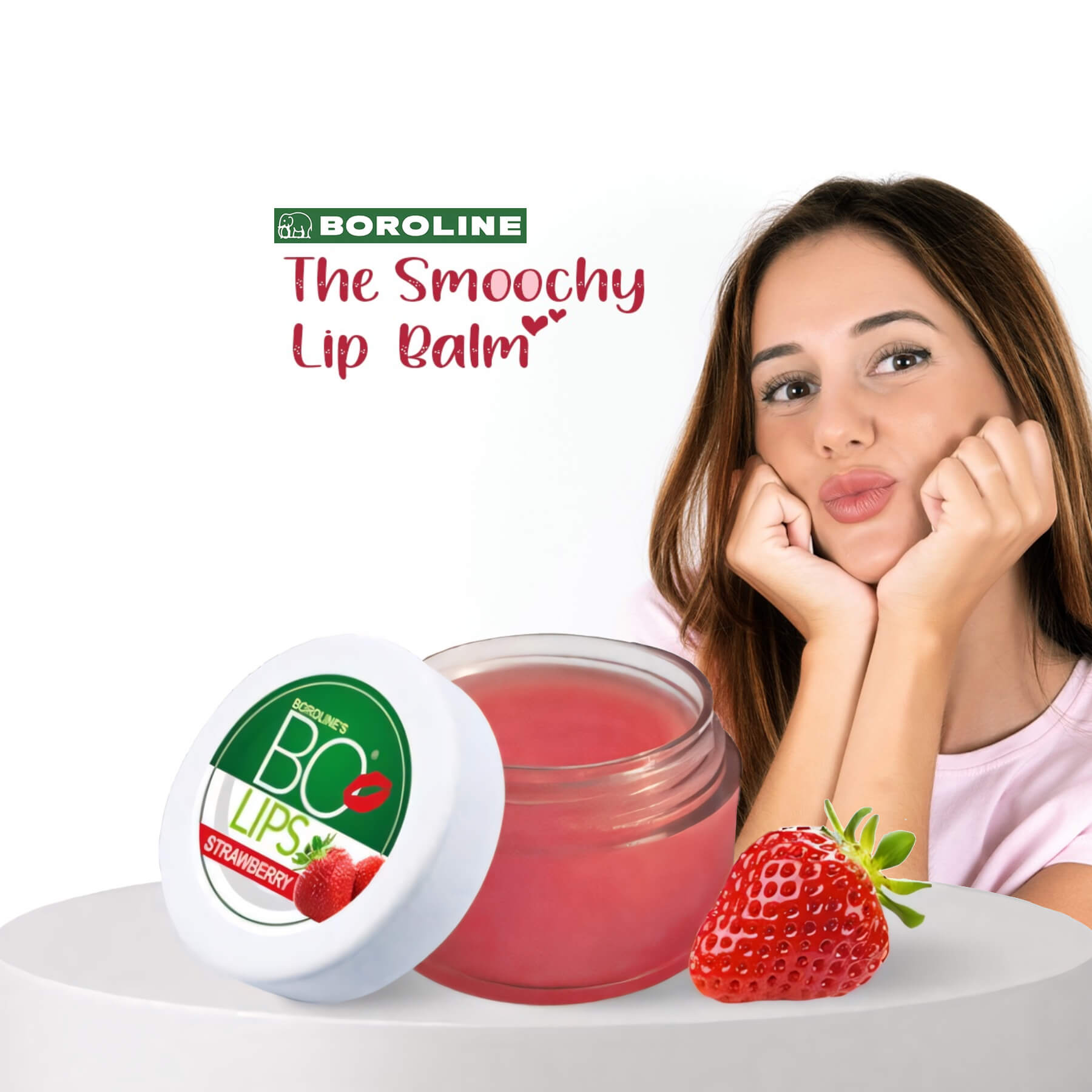 Boroline Strawberry Flavoured Lip Balm 10g | Get Sweet smelling, Great ...
