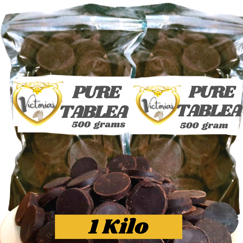 1Kilo Pure Tablea, 100% Cacao Organic Unsweetened Dark Tableya, Great ...