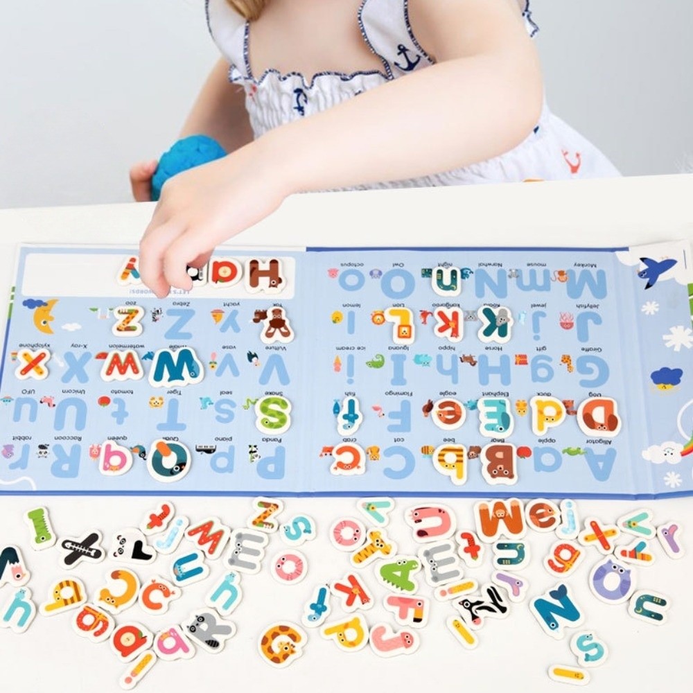Montessori English Letter Matching Magnetic Alphabet Letters Book Math ...