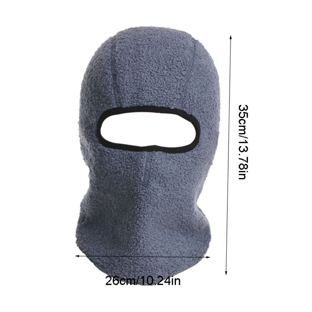 Simple Thermal Full Face Cover Hats Thickened Pullover Cap Face Neck ...