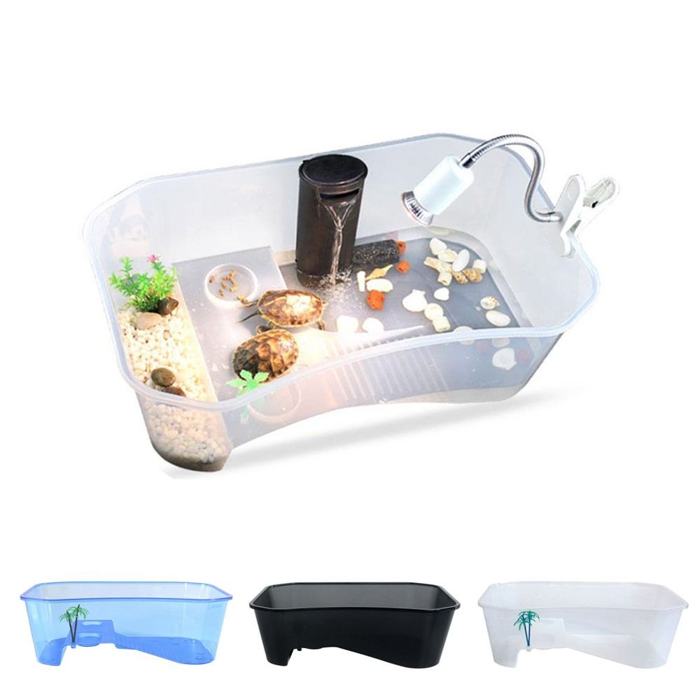 Pet Accessories Basking Ramp Turtle Vivarium Box Water Land Dual Use ...