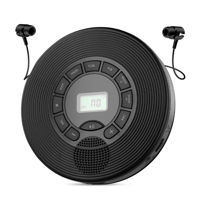 Portable CD Player with Speakers & FM Transmitter DESOBRY Compact CD ...