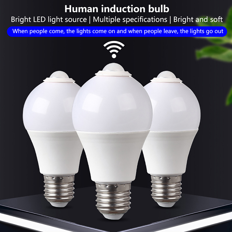 E27 PIR Motion Sensor Lamp 5W 9W 15W LED Bulb with Motion Sensor Motion ...