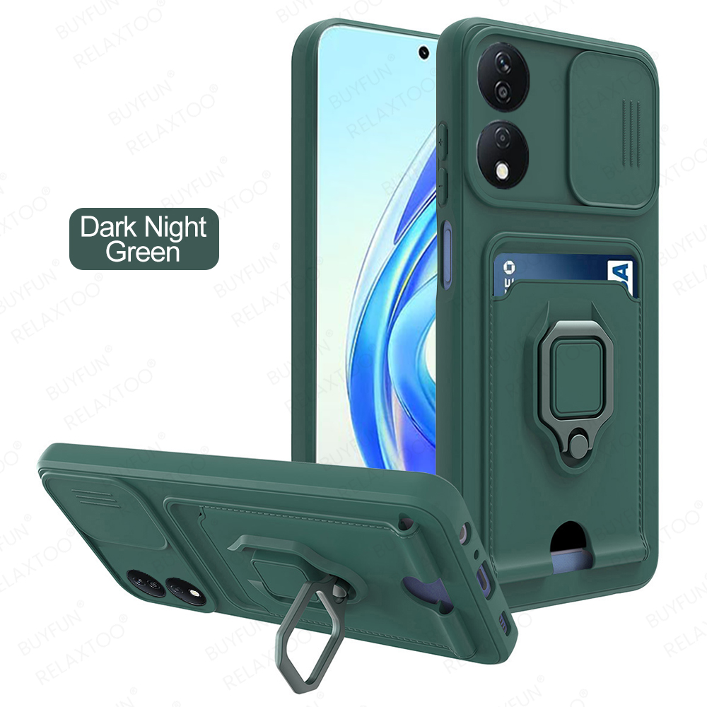 Relaxtoo For Honor X7b 4G TPU Mobile Phone Cover Push Window Bracket ...