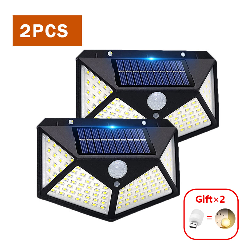Solar Wall Lamp Four Side Sensor Light Led Solar Induction Lamp ...