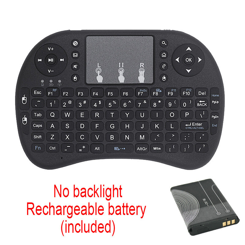 I8 KEYBOARD AIR MOUSE MINI WIRELESS BACK LIGHT TOUCH PAD KEYBOARD MOUSE ...