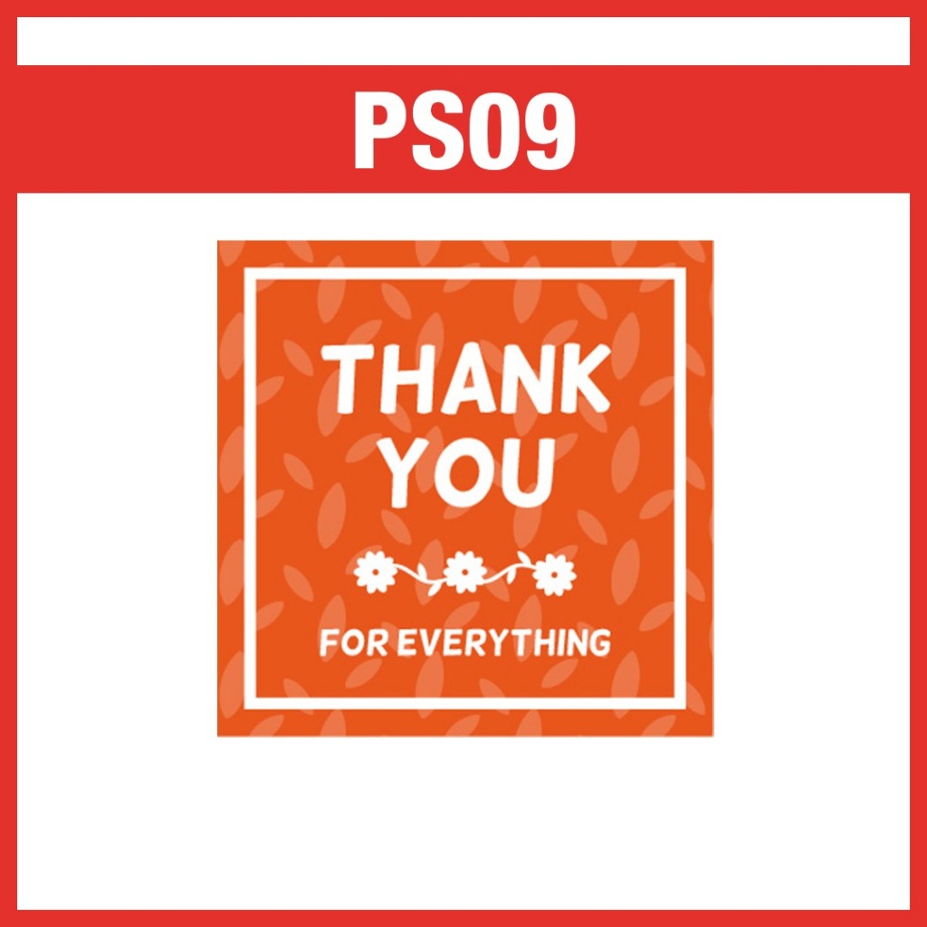 Thank You Sticker (TQ) / Sticker Terima Kasih / Label Sticker Pelbagai ...