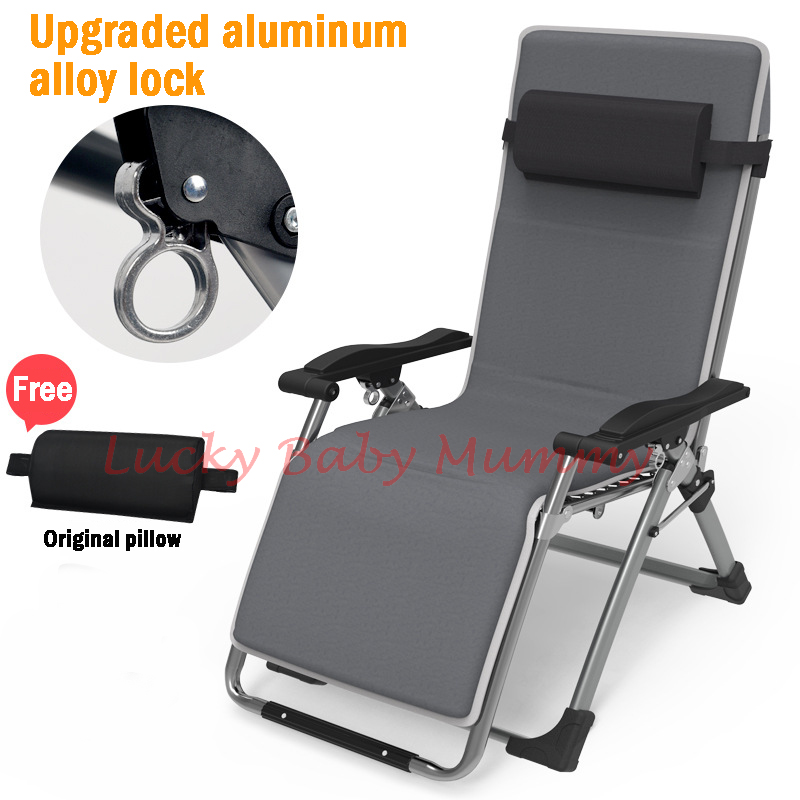 Portable Reclining Foldable Chair/Sleeping Chair/Folding Bed | Lazada ...