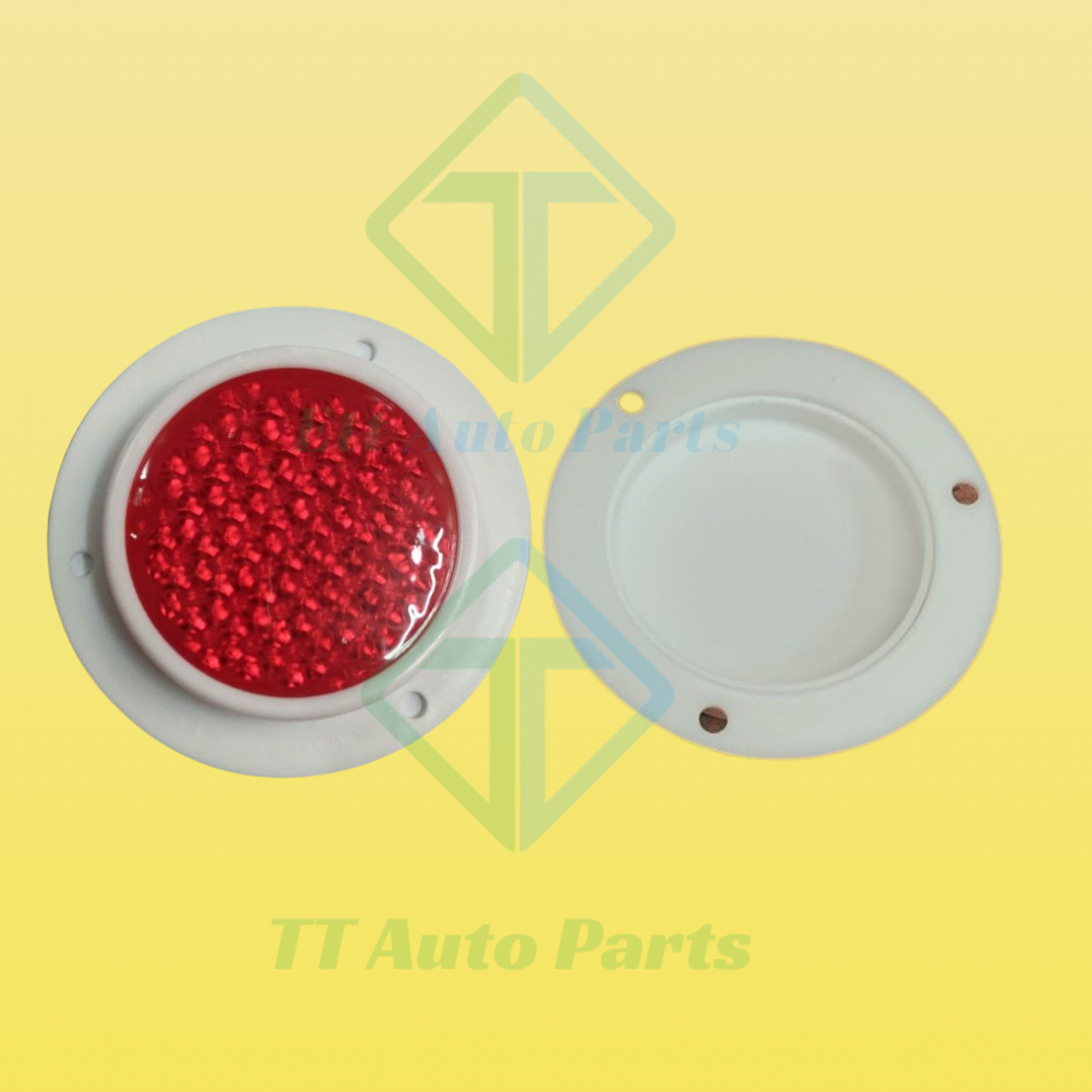 RED STONE LORRY REFLECTOR 3 INCH WARNING REFLECTOR TRUCK ROUND ...