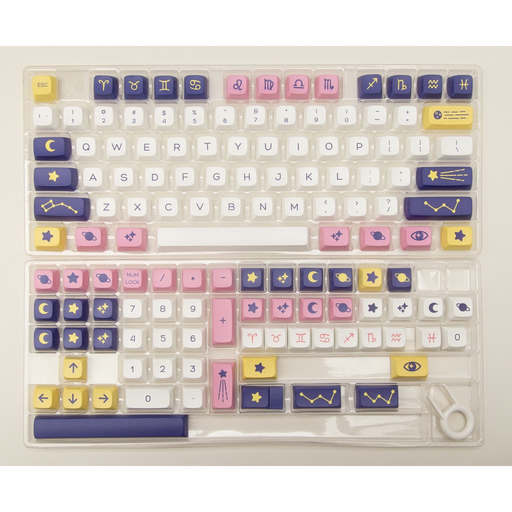 Constellation keycap 134 keys XDA Profiles PBT Dye-Sublimation For RK61 ...