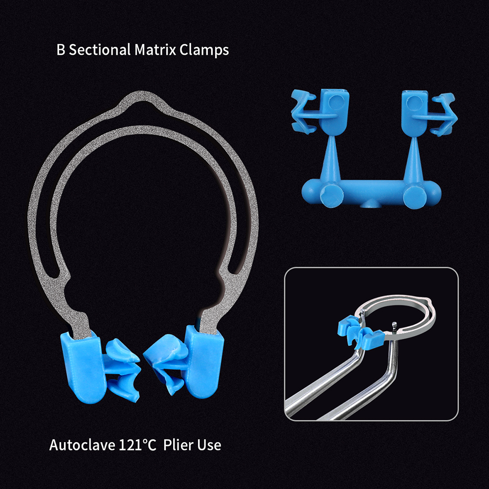 Dental Matrix Sectional Contoured Metal Spring Clip sectional matrix ...
