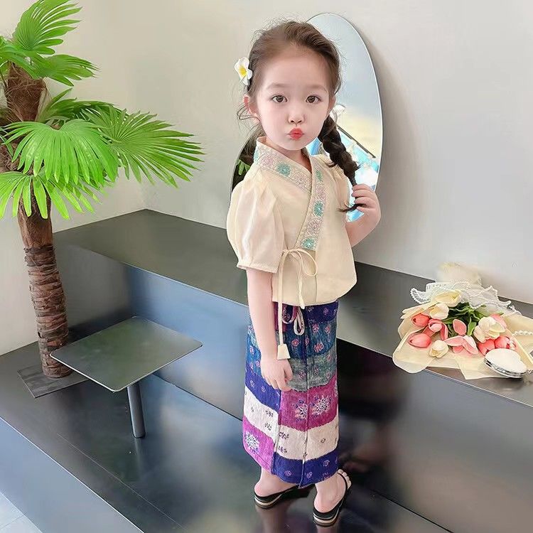 SUKAL เสื้อผ้าไดสำหรับเด็กชายและเด็กหญิง การท่องเที่ยวยูนนาน เสื้อผ้าชน ...