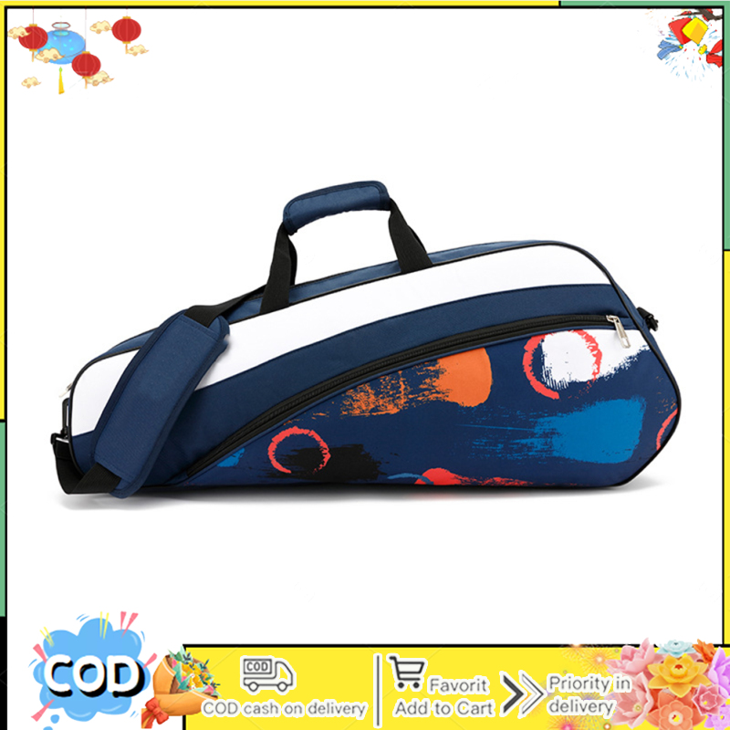 Badminton Racket Kit Bag With Adjustable Padded Shoulder Straps Tennis ...