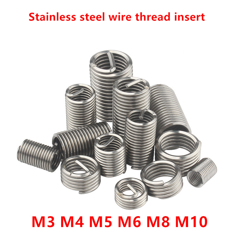 304 Stainless Steel M3 M4 M5 M6 M8 M10 Wire Thread Screw Sleeve Bushing ...