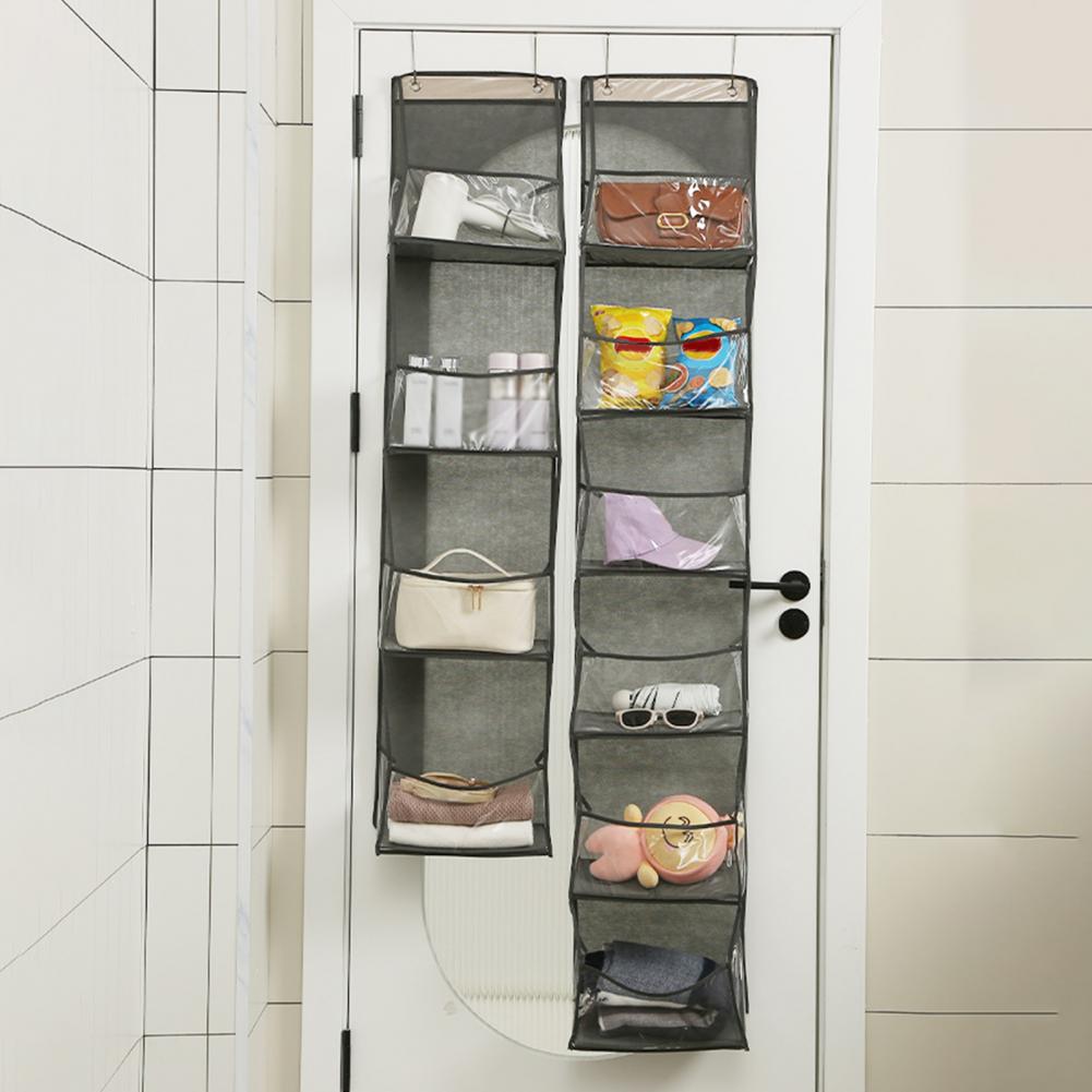 Category Placement 2 Hooks Keep Tidy Behind Door Hanging Storage Rack ...
