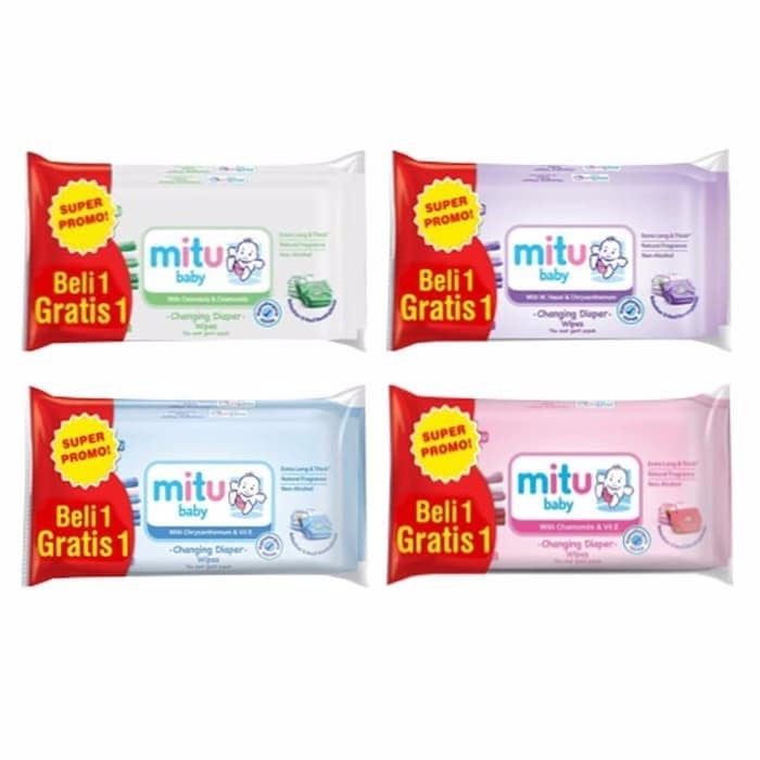 TISSUE BASAH MITTU BABY 50 SHEET FREE 50 SHEET | Lazada Indonesia