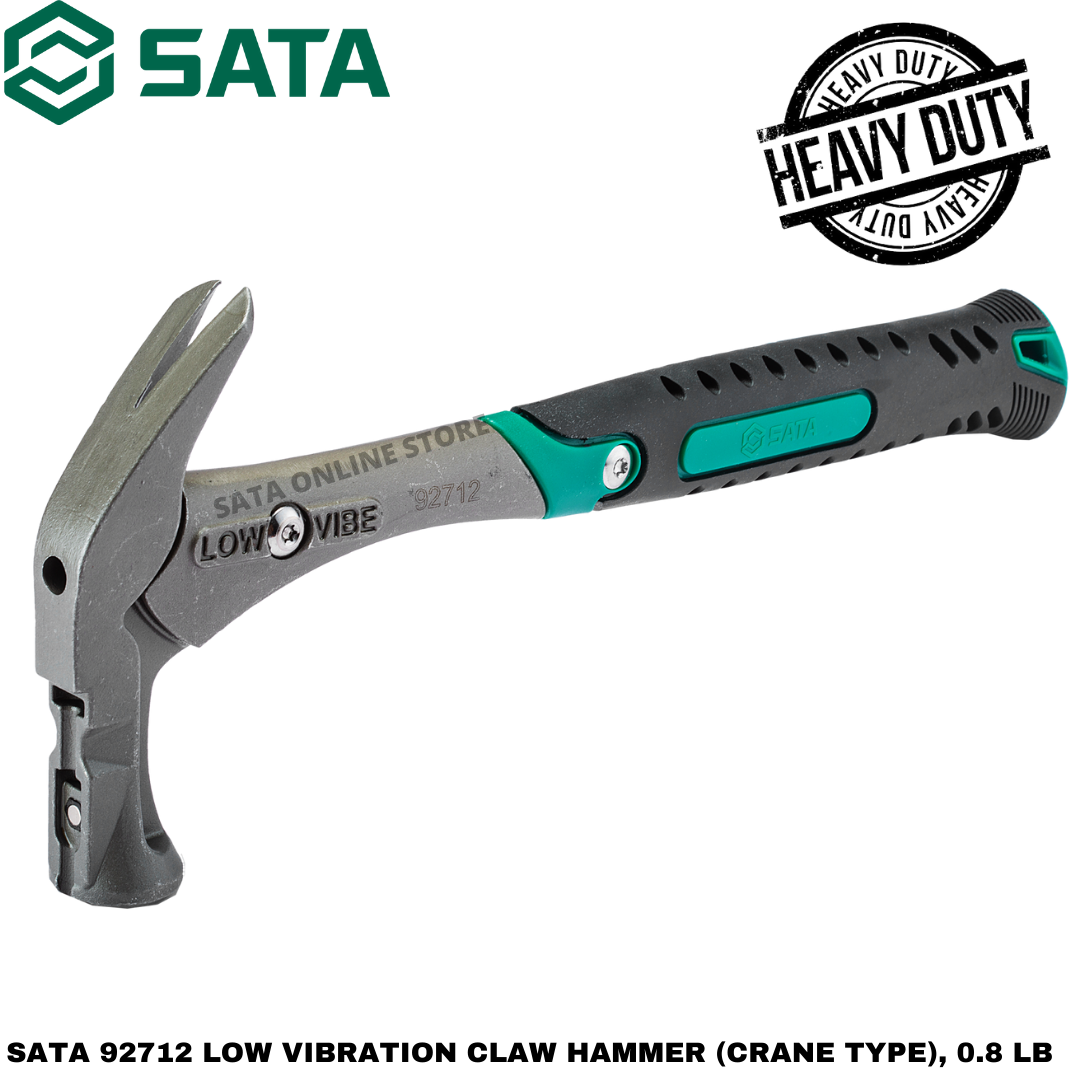 SATA 92712 LOW VIBRATION CLAW HAMMER (CRANE TYPE), 0.8 LB / HAMMER ...