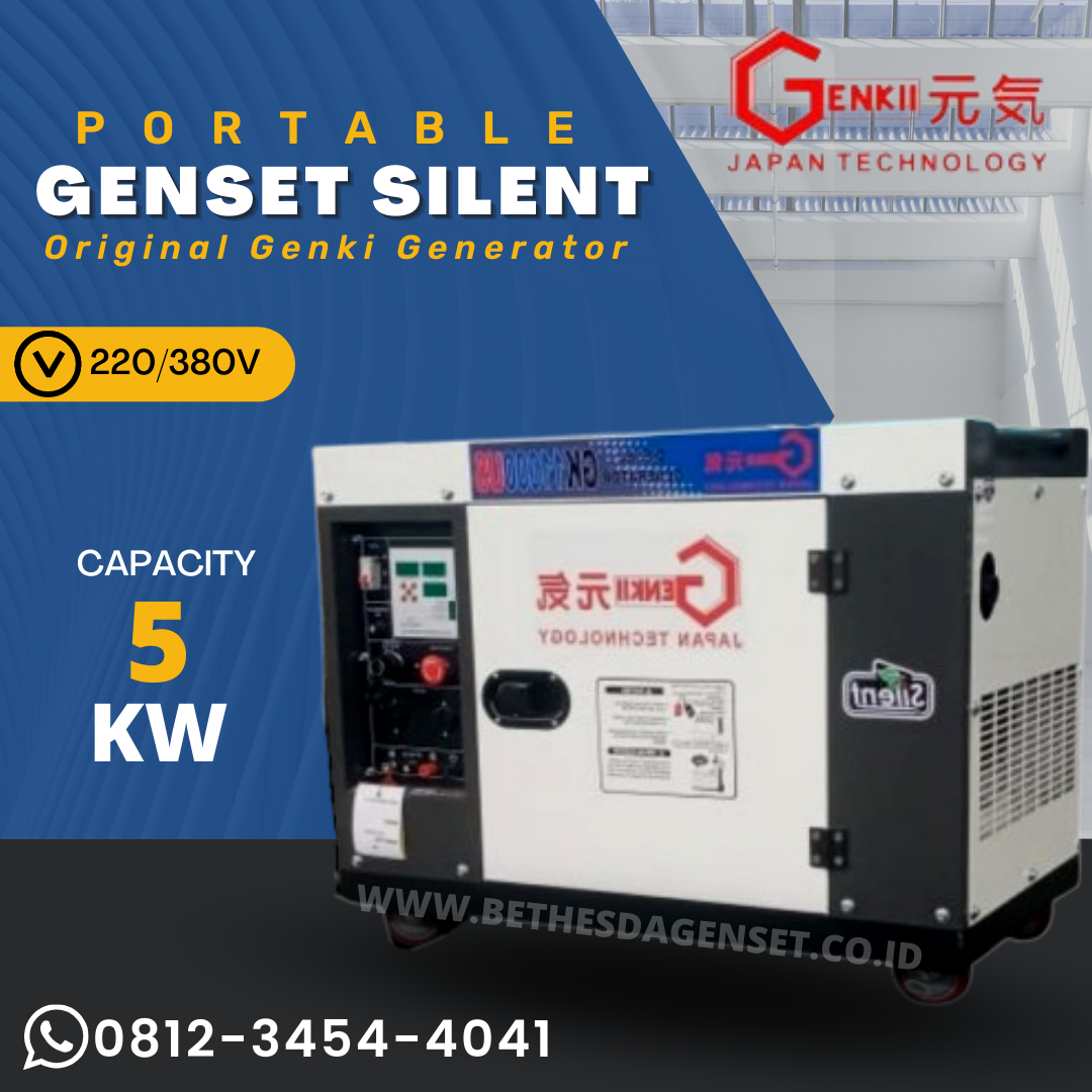 Genset Portable 5000 watt silent type - Genki GK9000US | Lazada Indonesia