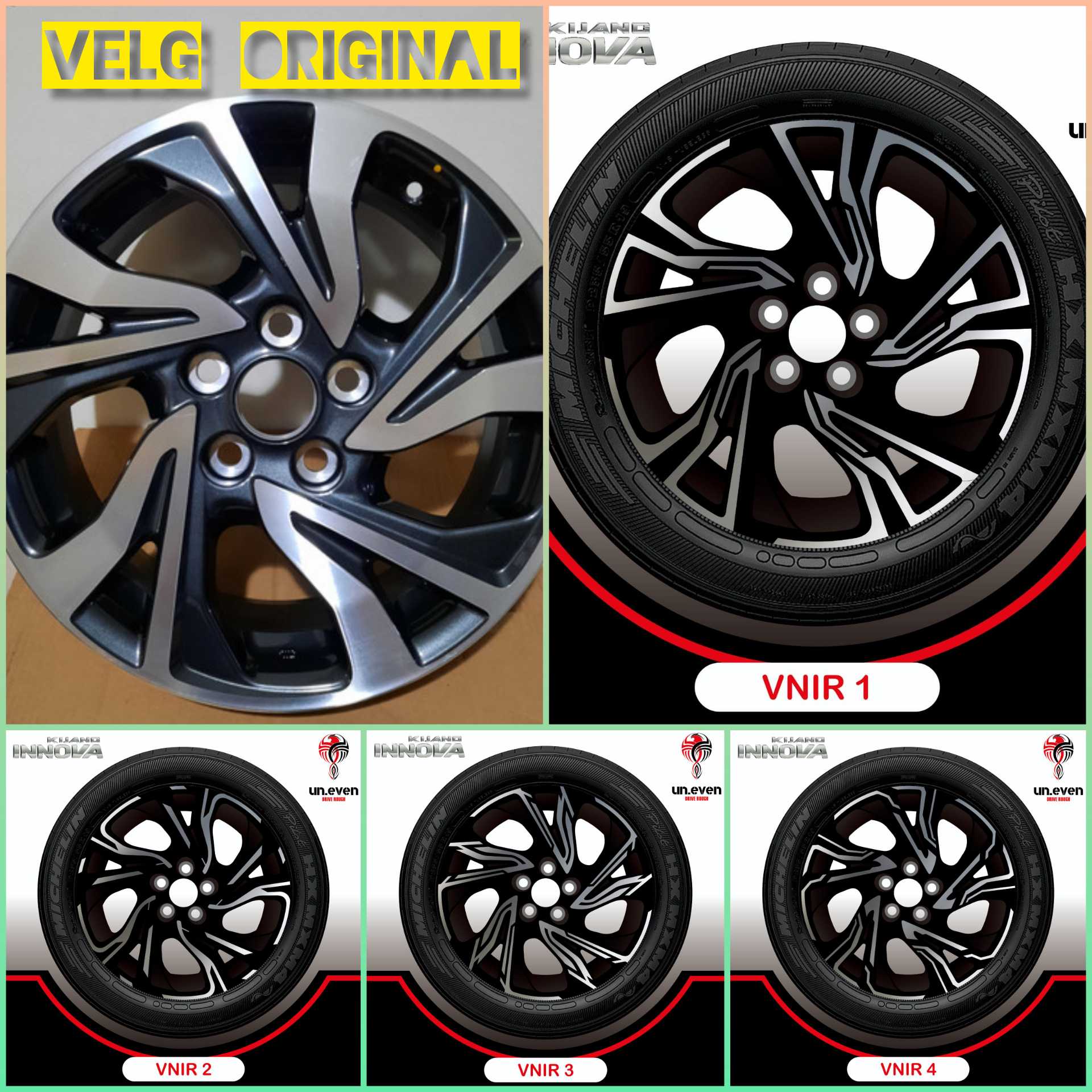 STICKER VELG INNOVA REBORN | Lazada Indonesia