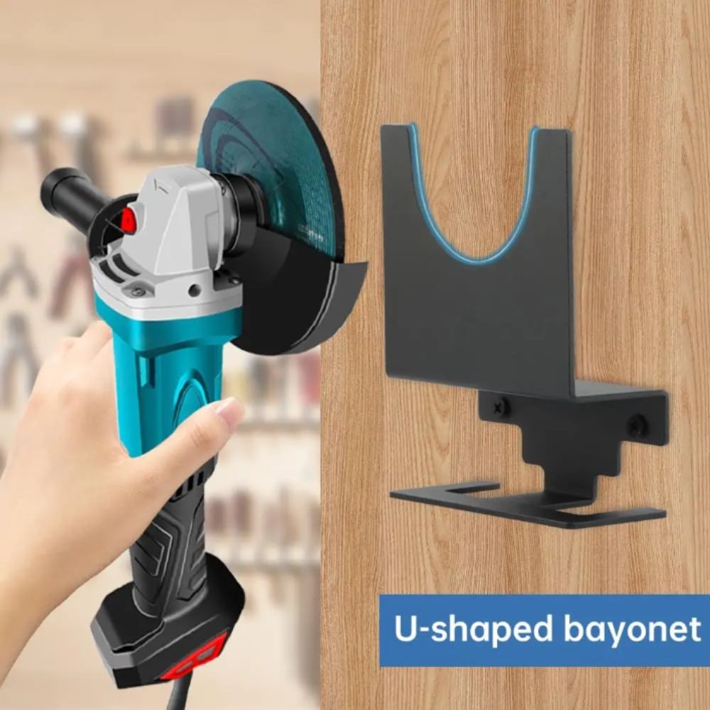 Tool Organizer 2 Bay Angle Grinder Holder Wall Mounted Cord Hanger ...
