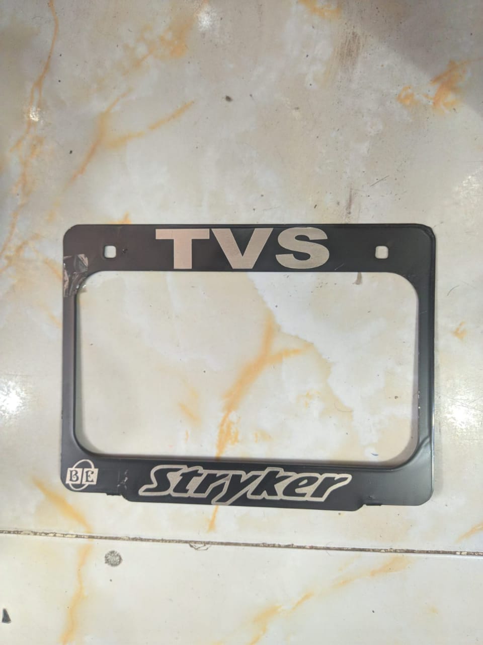 TVS Stryker Bike Stainless Steel Digital Number Plate/License Plate ...