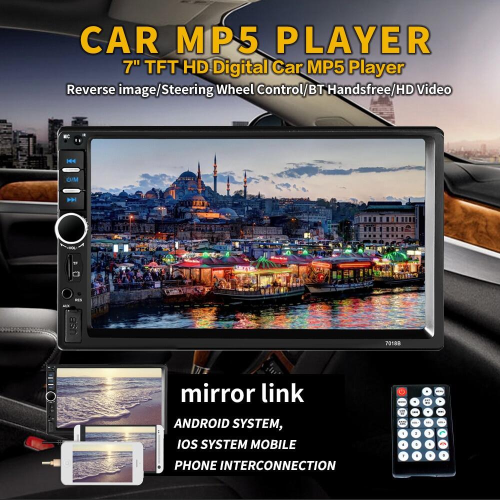 มีกล้องกทม พร้อมส่ง7 นิ้ว2DIN เครื่องเสียงรถยนต์ 7018B 7010B MP5 ...