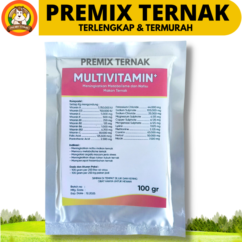 MULTIVITAMIN PLUS 100 gr - Suplemen Multivitamin dan Elektrolit untuk ...