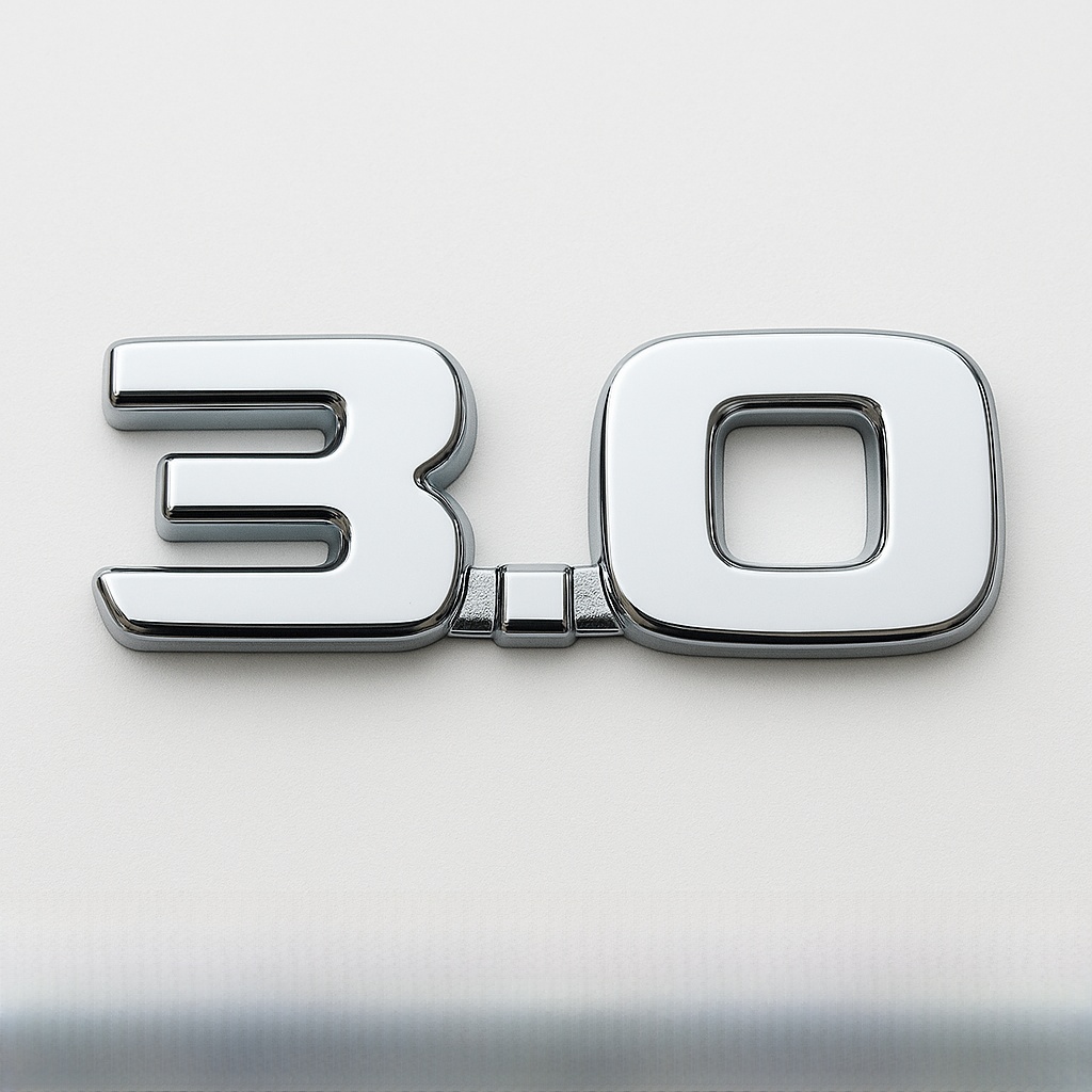 Toyota 3.0 Car Emblem Plastic | Daraz.pk