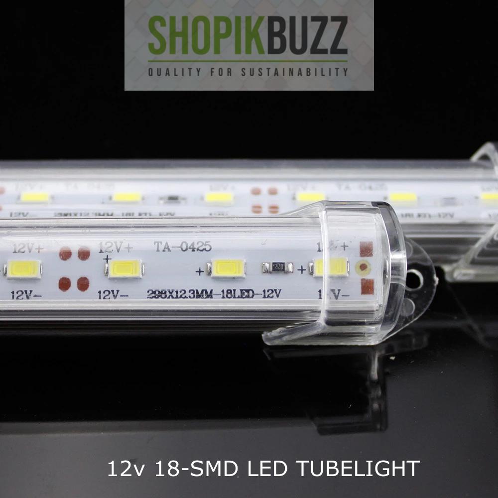 12v 18 Smd Super Bright Transparent/Shaded Led Tube Light | 18-SMD 6 ...