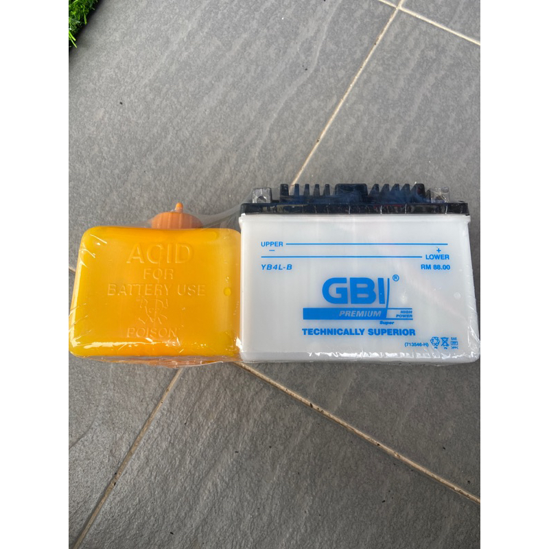 GBI BATTERY YB4L EX5 DREAM HIGH POWER BATTERY BATERI YB4 | Lazada
