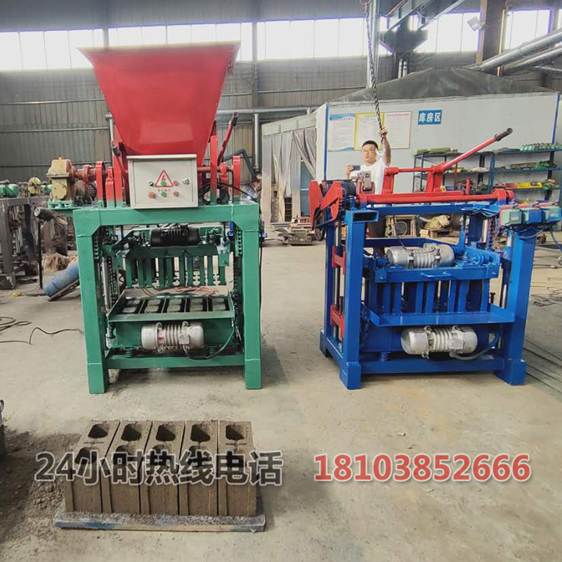 4-352B Hollow Brick Making Machine with Hopper Equipment Fully ...