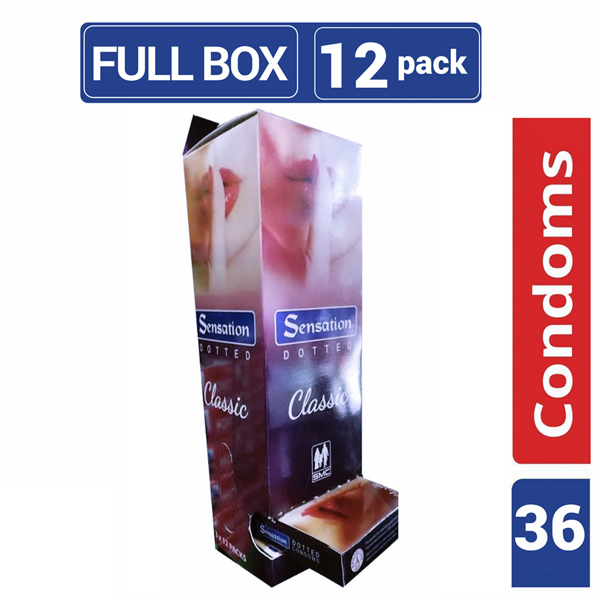 Sensation Classic Dotted Condom Full Box - 36pcs | Daraz.com.bd