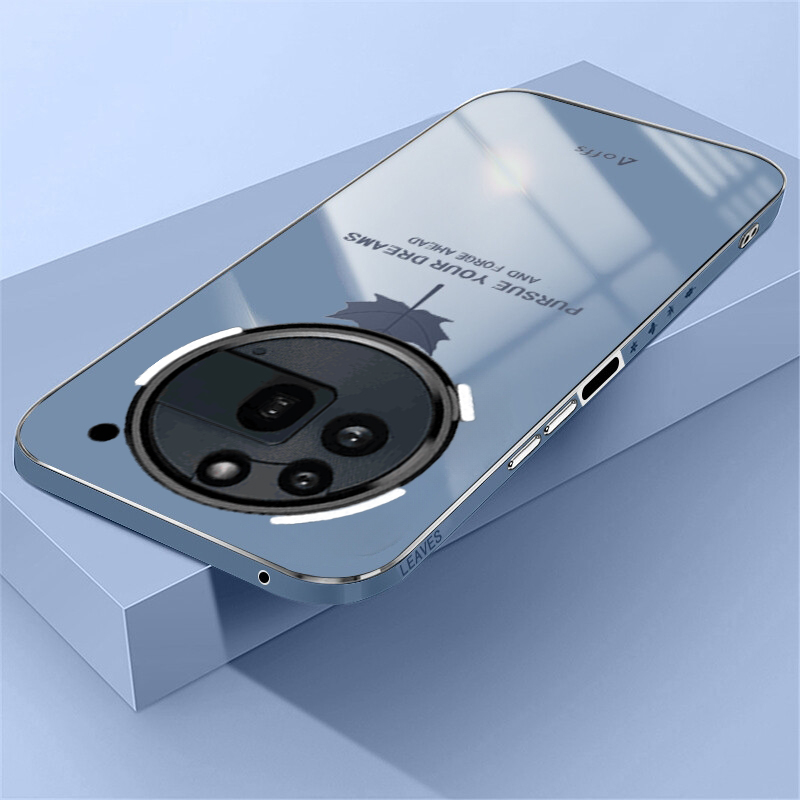 For Nothing Phone 3A Pro Case Shining Maple Leaf Design soft plating ...