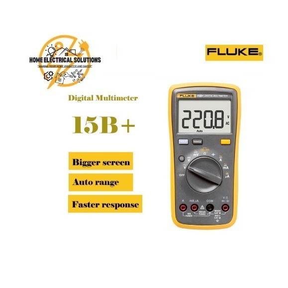 FLUKE 15B+ Handheld Universal Digital Multimeter Voltmeter-Ammeter ...