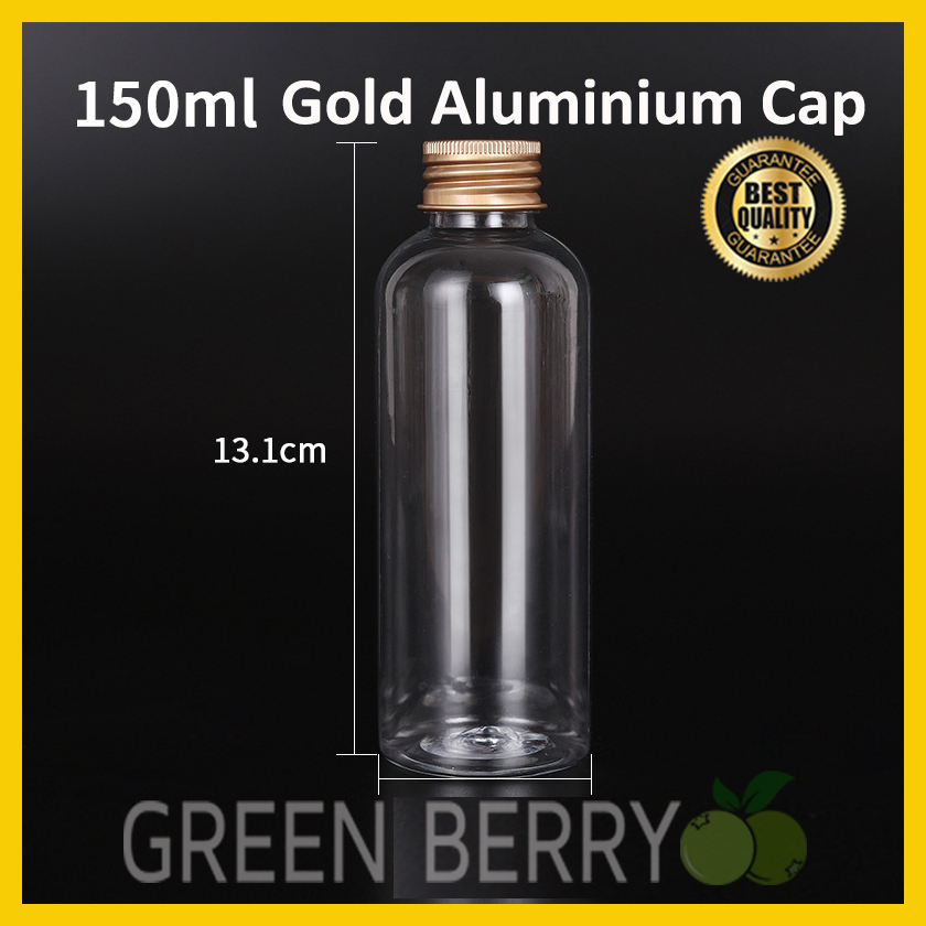 Transparent PET Juice Bottle with Aluminium Cap | Plastik Botol untuk ...