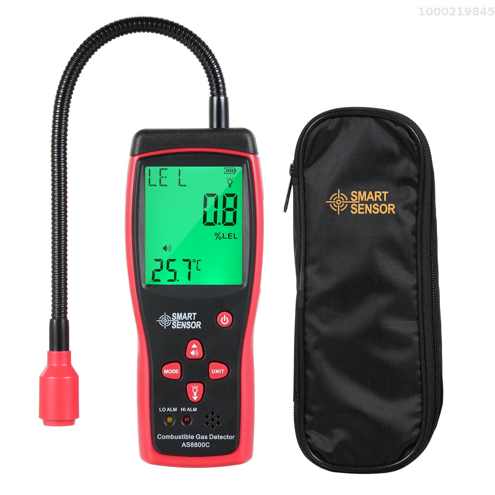 SMART SENSOR Handheld Combustible Gases Leak Detector Natural Gases ...