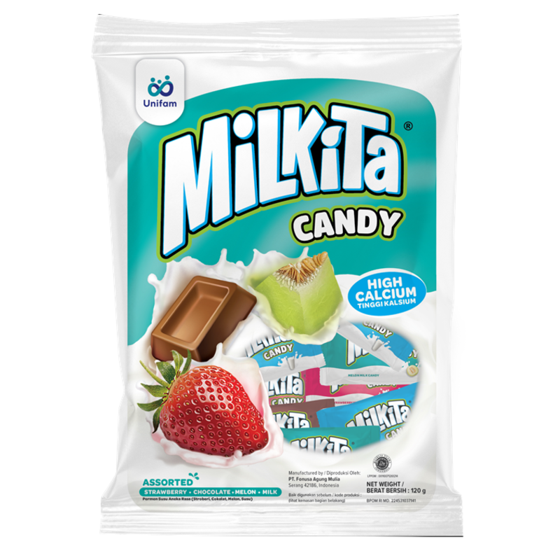 Milkita Neapolitan Mix Strawberry Vanilla Chocolate Milk Chewy Candy ...