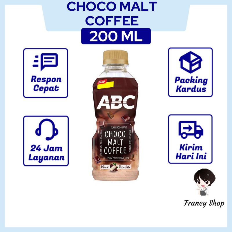 Kopi ABC Choco Malt Coffee 200 ml | Lazada Indonesia