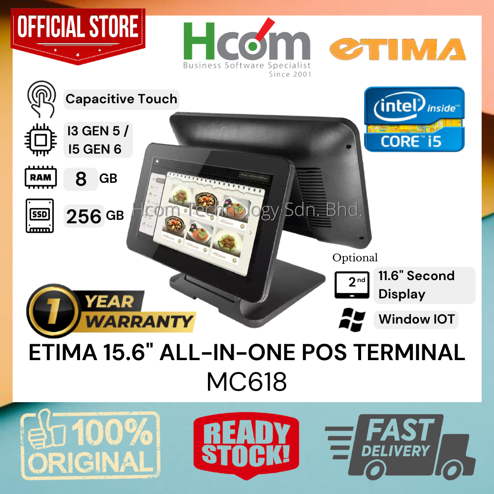 Etima POS Terminal With 15.6" Touch Screen MC618 | Lazada